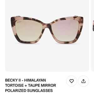Diff Eyewear | Accessories | Diff Eyewear Becky Ii Himalayan Tortoise Taupe Mirror Polarized ...